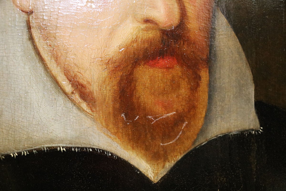 Scratched portrait of King James I - Hever Castle